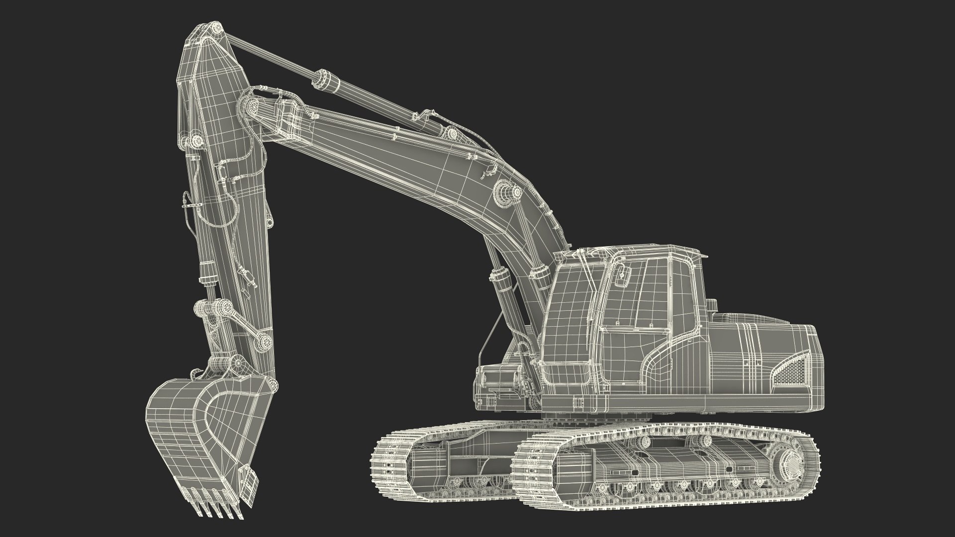 Large Tracked Excavator Volvo 3D model - TurboSquid 2133726