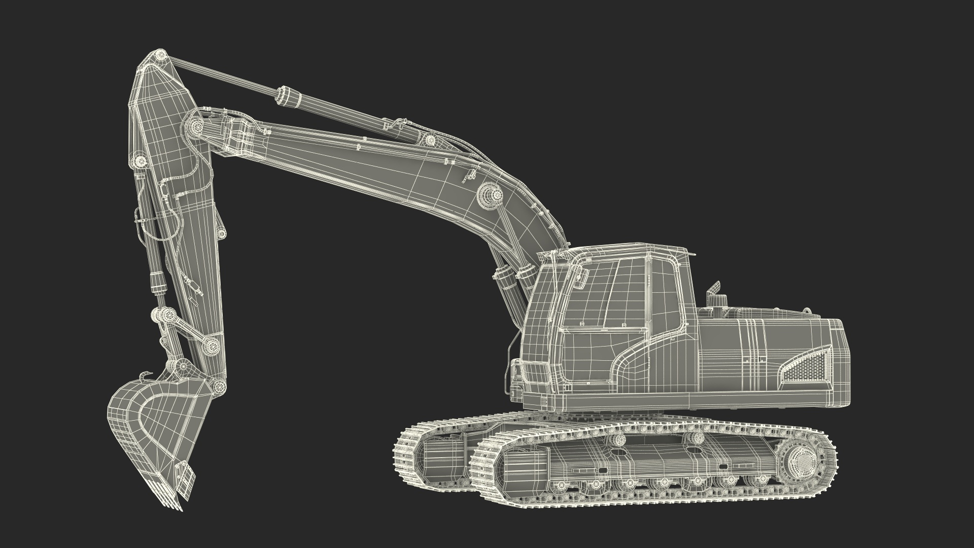 Large Tracked Excavator Volvo 3D Model - TurboSquid 2133726