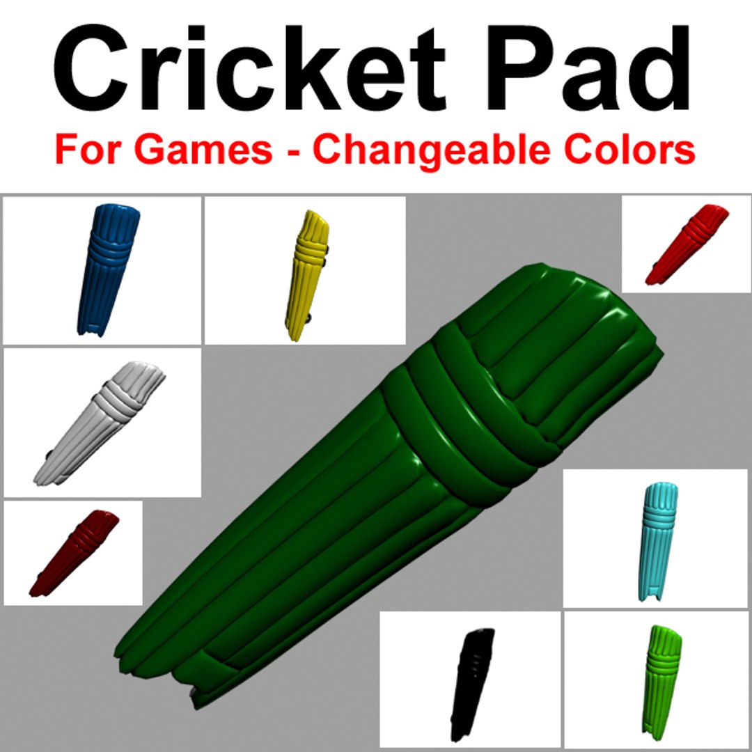 3D Cricket Pad - TurboSquid 1282510