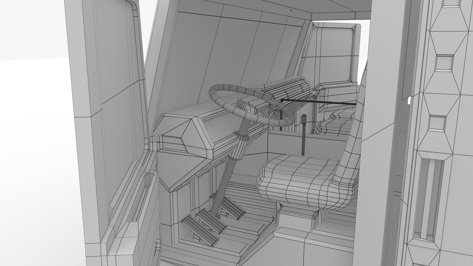 High Rise Fire Truck Unit 3D Model - TurboSquid 1831821