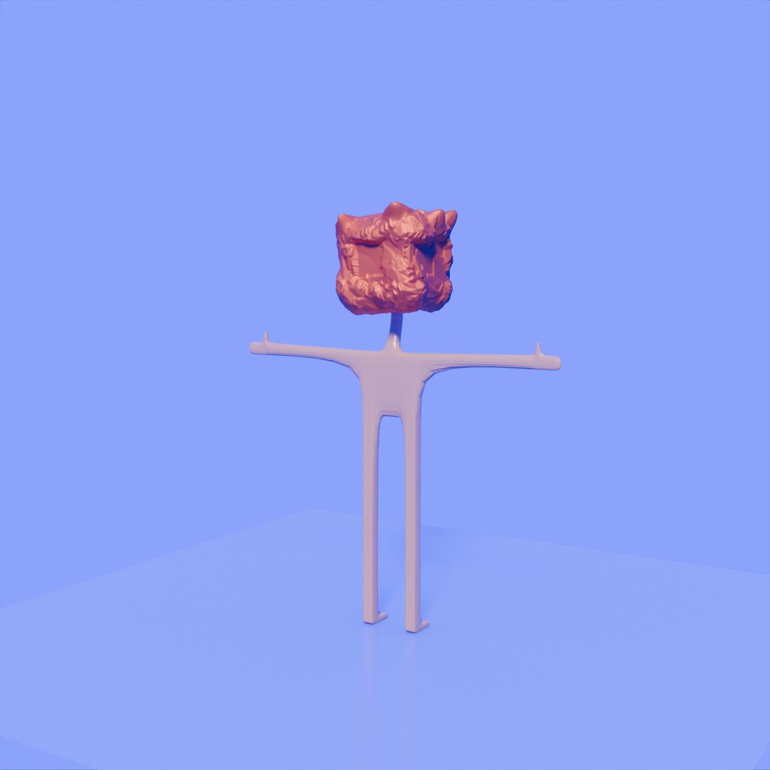 Funny Character With A Big Head 3D Model - TurboSquid 2259889