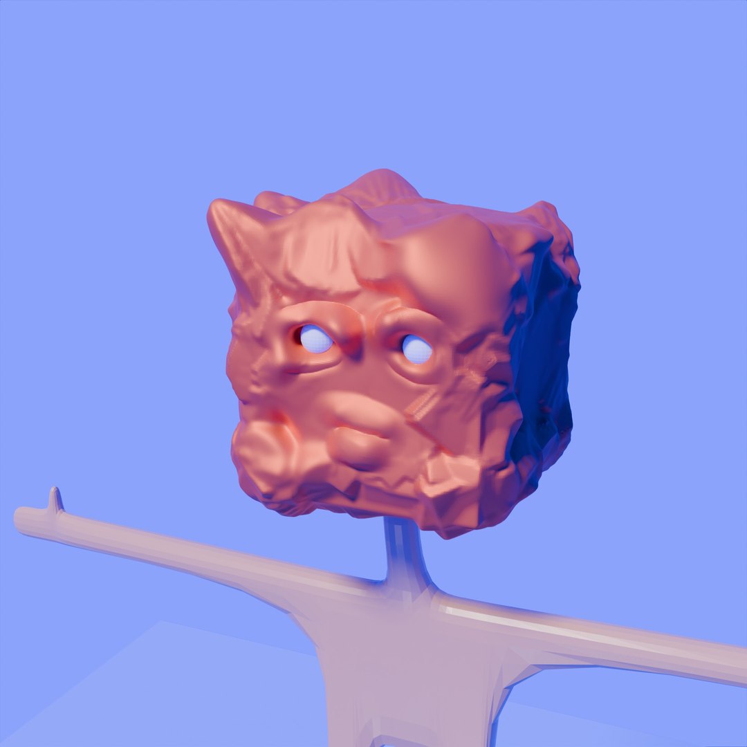 Funny Character With A Big Head 3D Model - TurboSquid 2259889