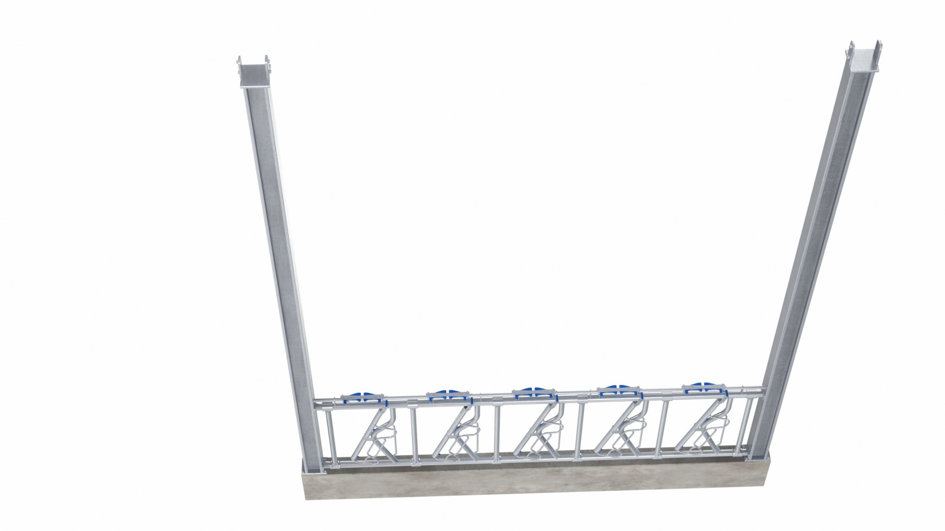3D Cow Farm Head Locking Feed Barrier - TurboSquid 2006608