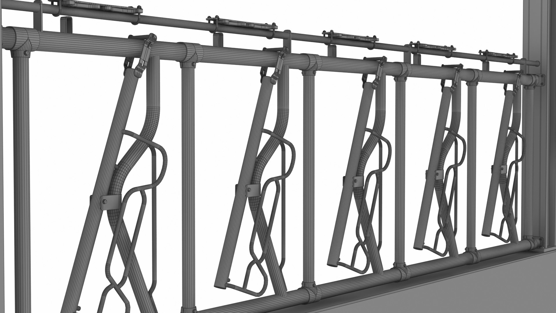 3D Cow Farm Head Locking Feed Barrier - TurboSquid 2006608