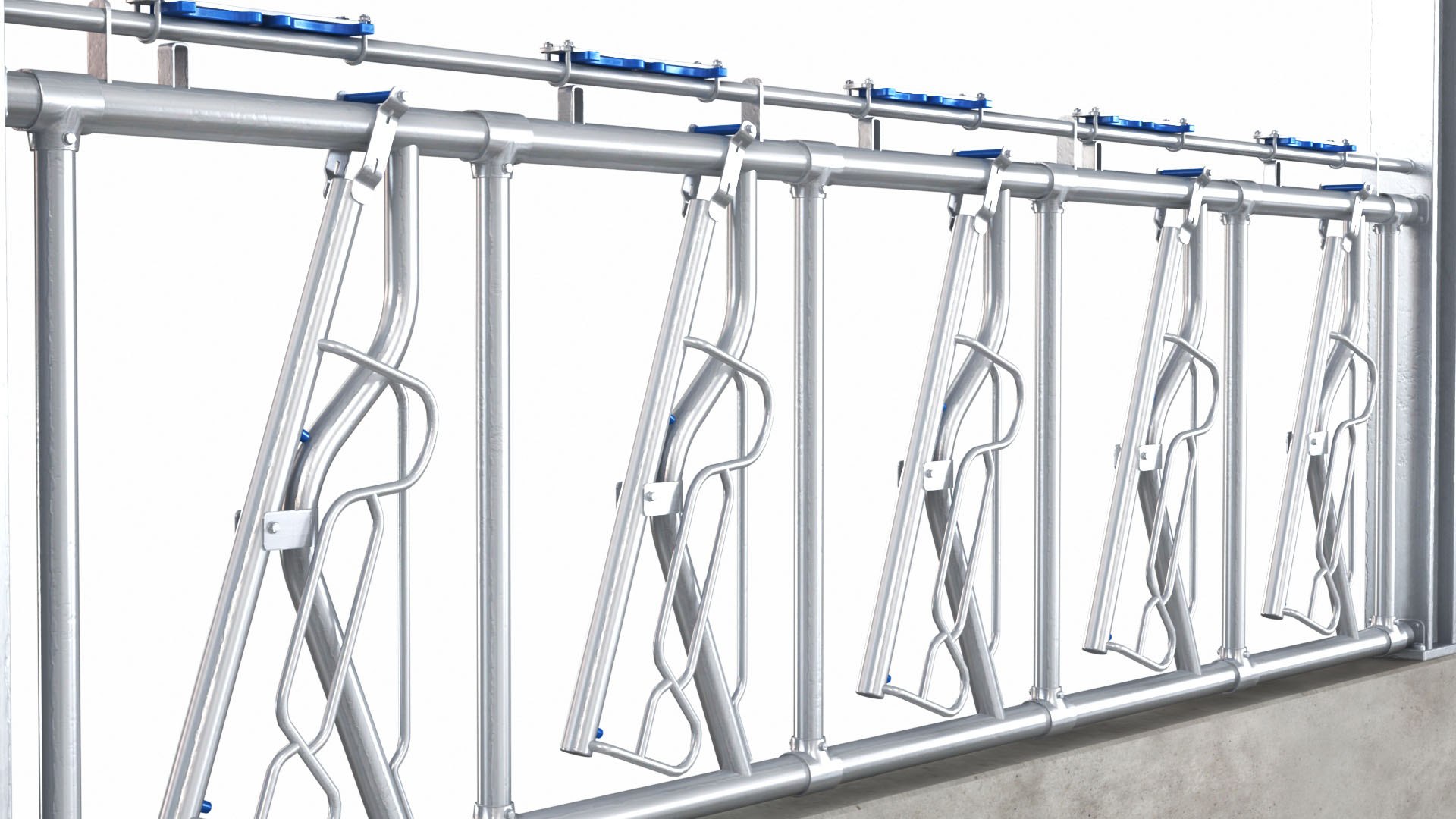 3D Cow Farm Head Locking Feed Barrier - TurboSquid 2006608