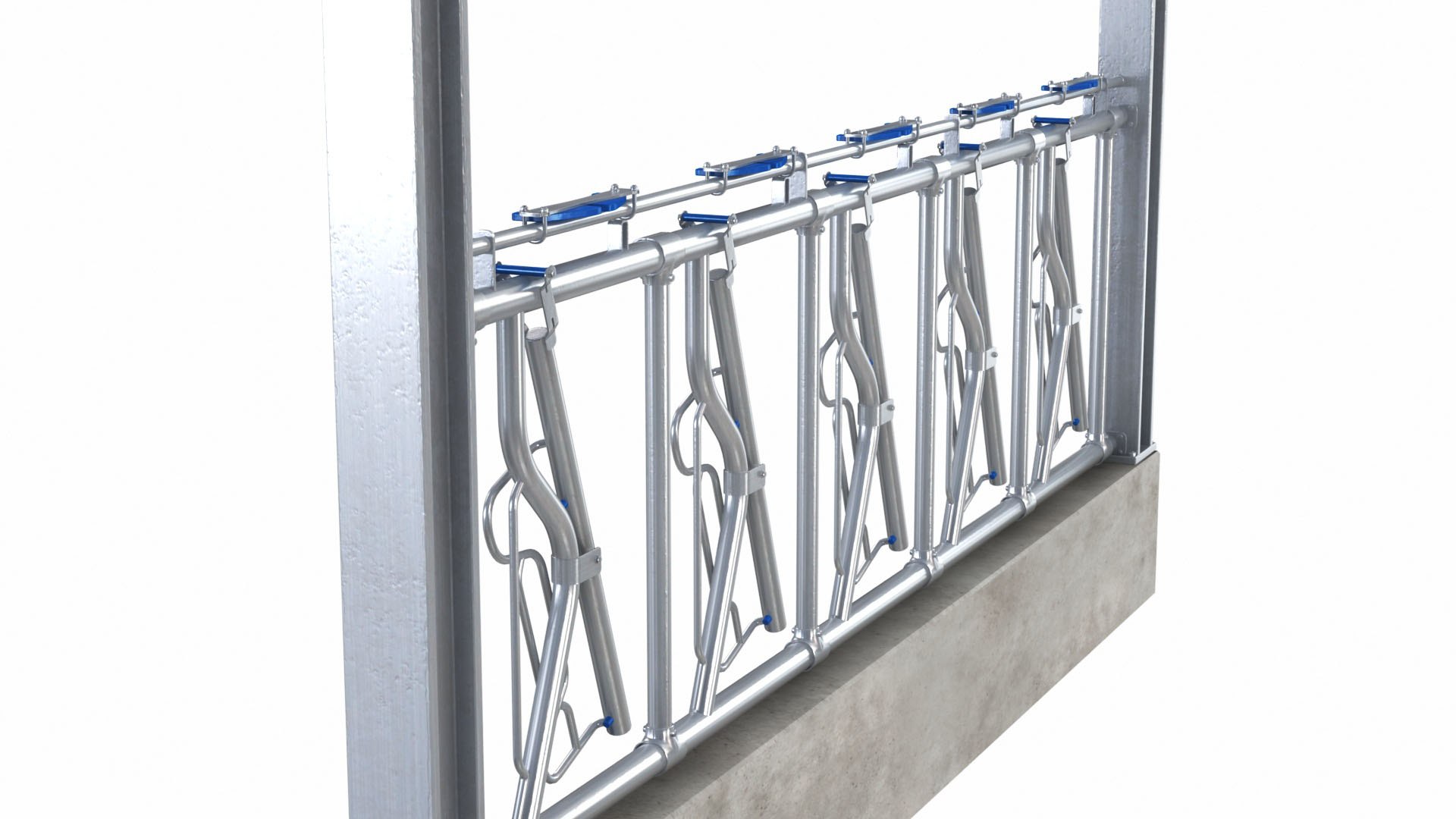 3D Cow Farm Head Locking Feed Barrier - TurboSquid 2006608