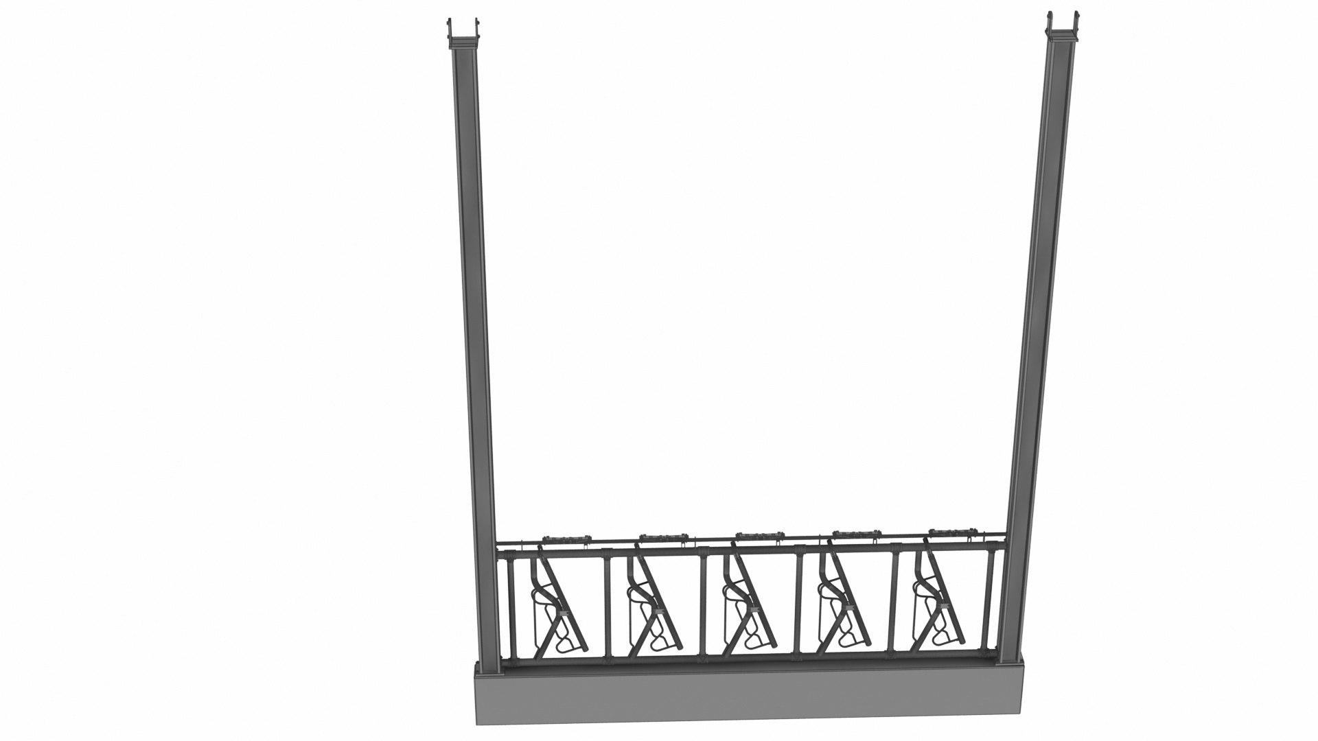 3D Cow Farm Head Locking Feed Barrier - TurboSquid 2006608