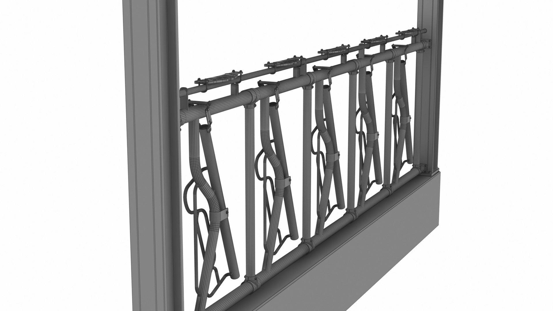 3D Cow Farm Head Locking Feed Barrier - TurboSquid 2006608