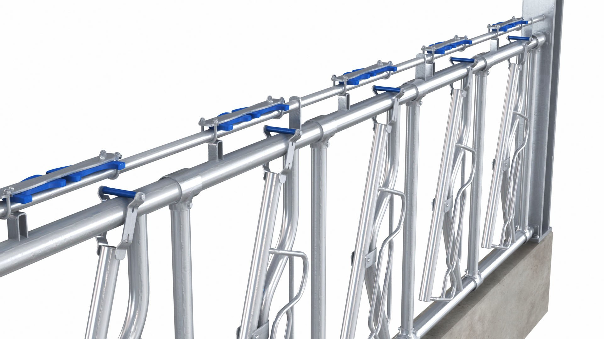 3D Cow Farm Head Locking Feed Barrier - TurboSquid 2006608