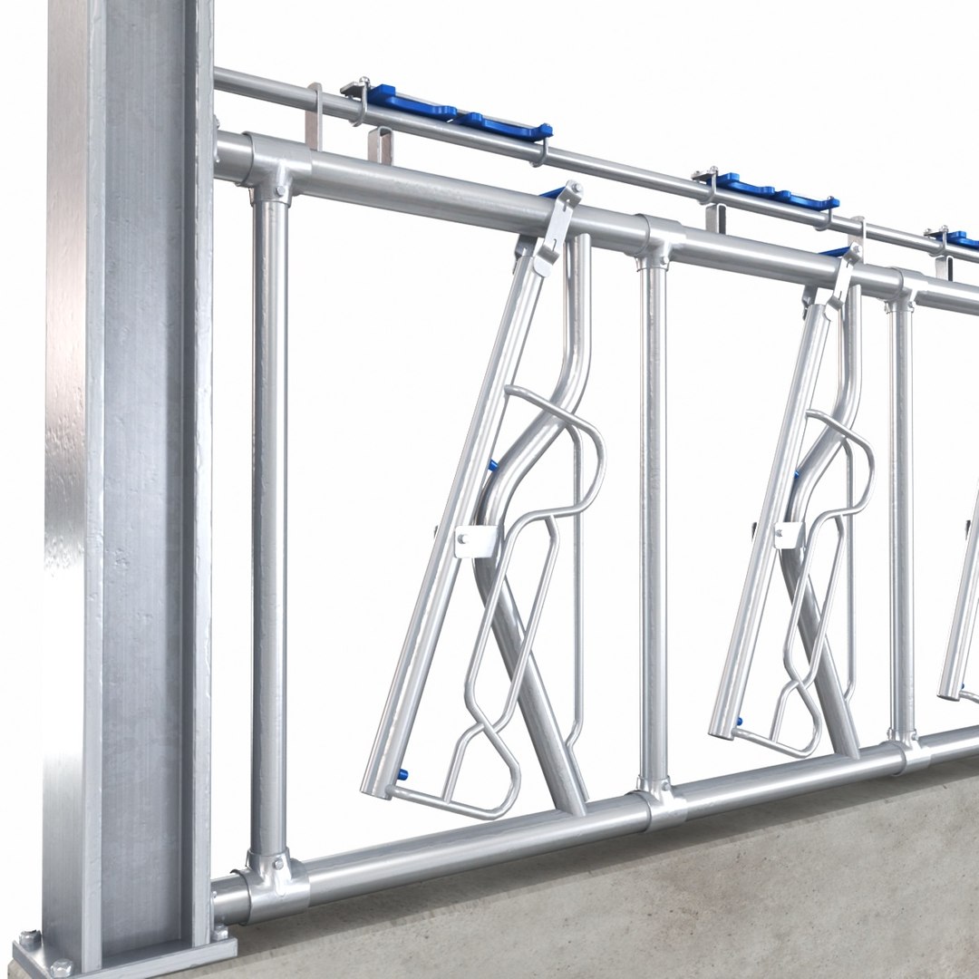 3D Cow Farm Head Locking Feed Barrier - TurboSquid 2006608