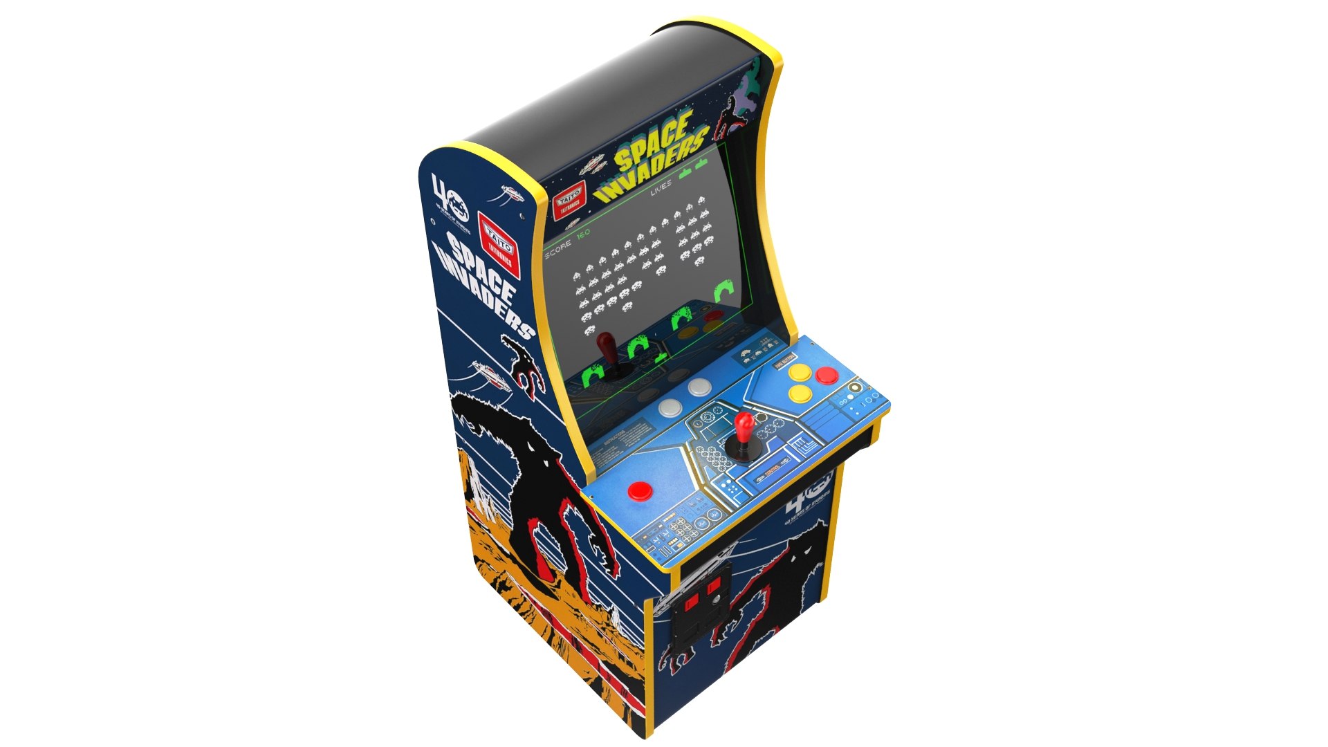 Space Invaders Arcade Game 3D Model - TurboSquid 1973451