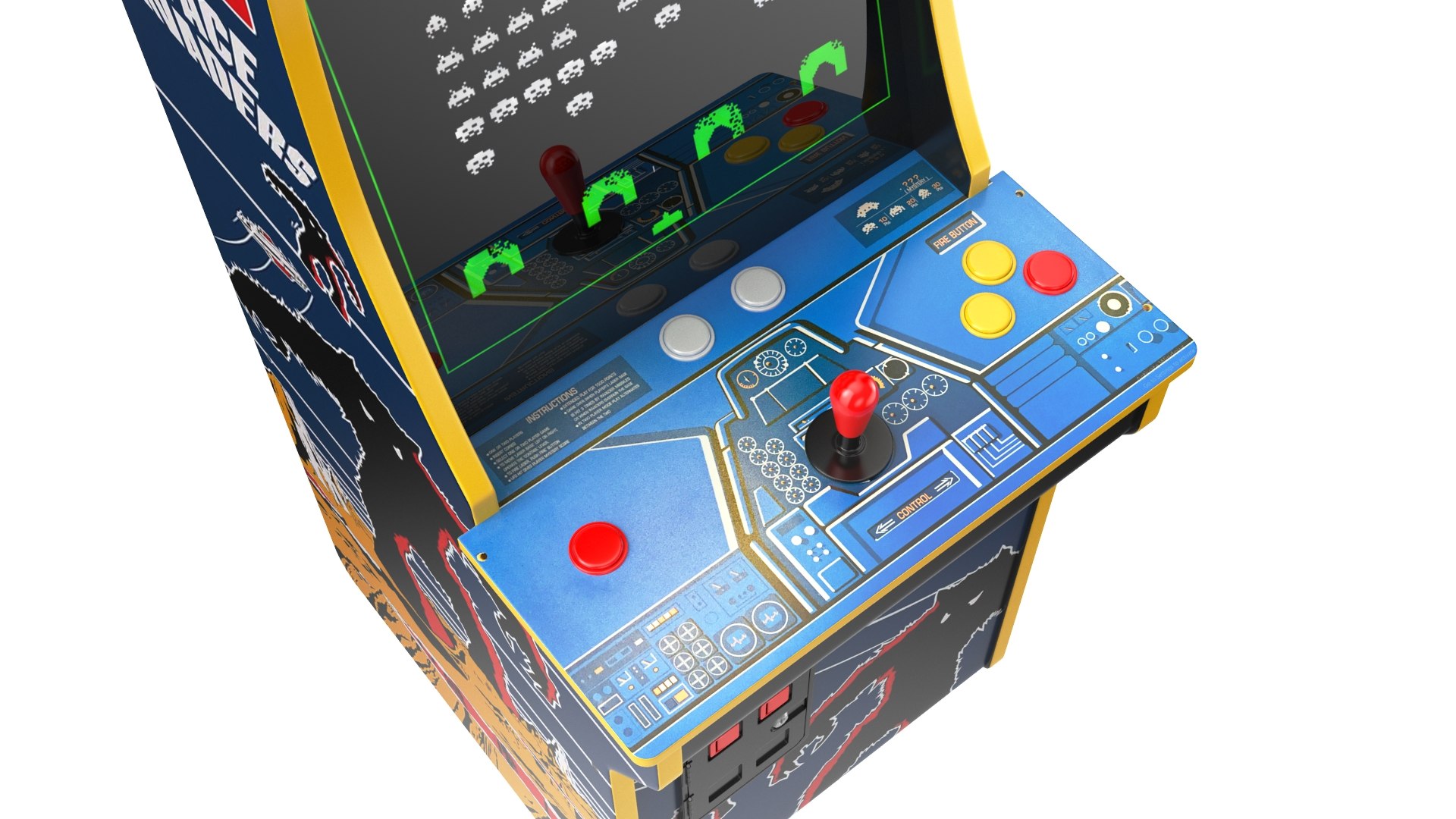 Space Invaders Arcade Game 3D Model - TurboSquid 1973451