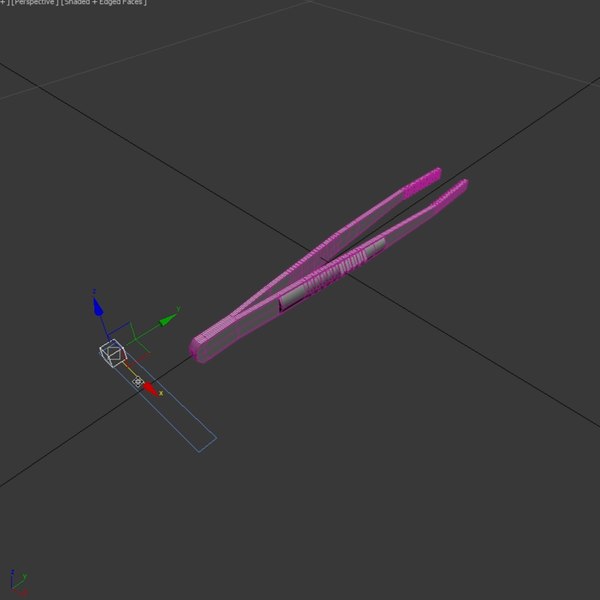 3d model rigged surgical scissor