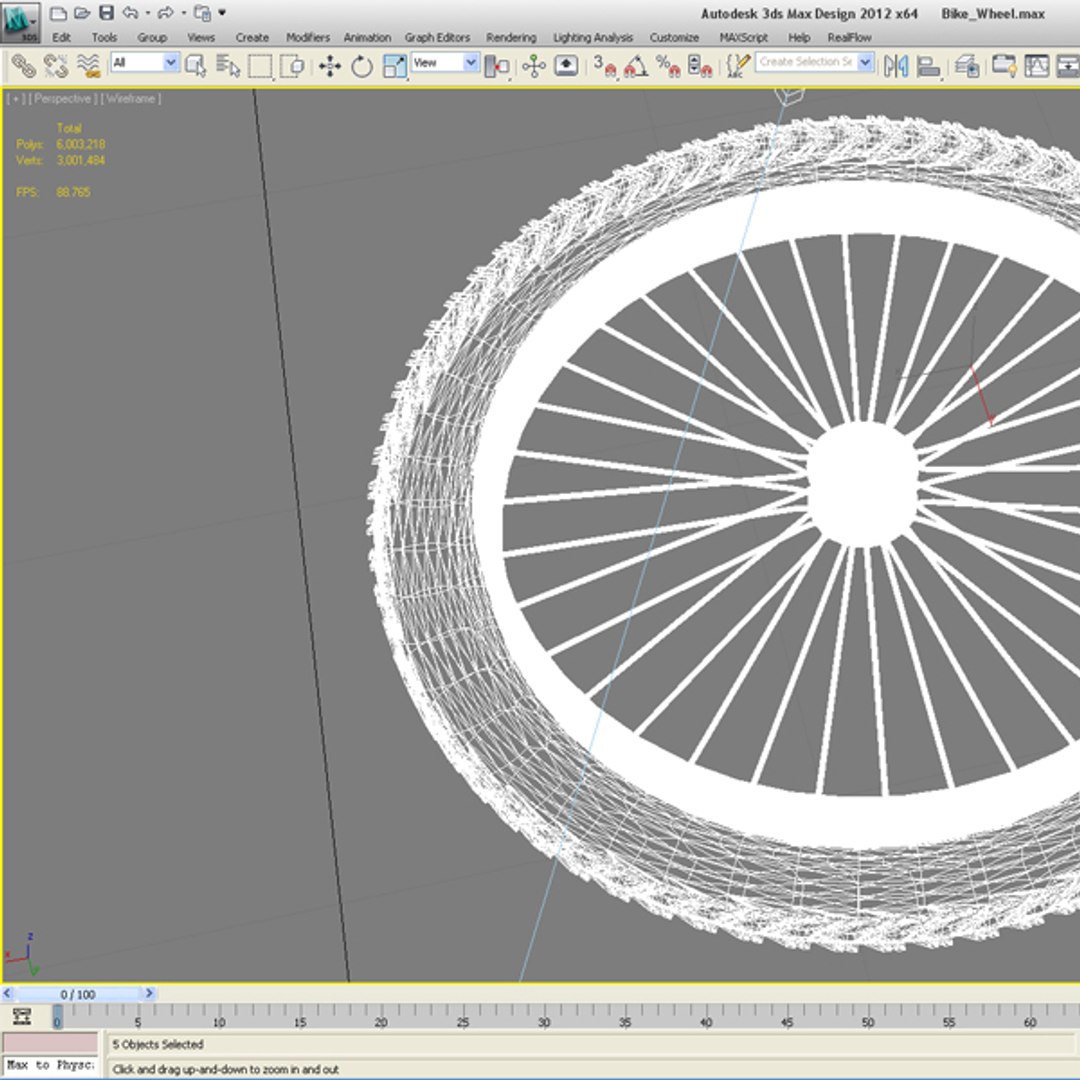 Bike Wheel 3d Model