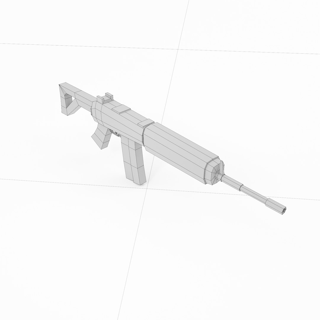 Excalibur Assault Rifle Gun 3D Model - TurboSquid 1992892