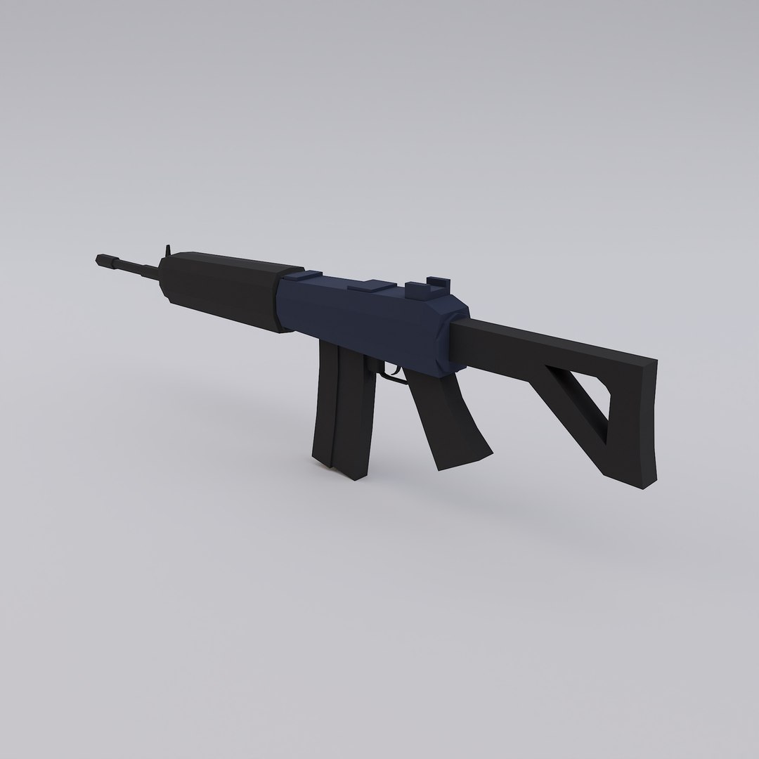 Excalibur Assault Rifle Gun 3D Model - TurboSquid 1992892