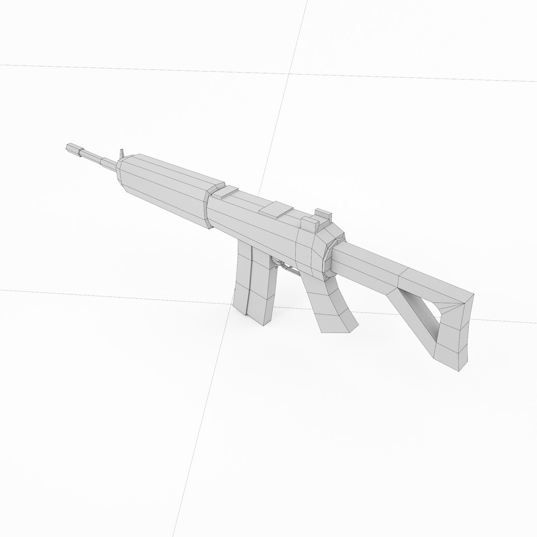 Excalibur Assault Rifle Gun 3D Model - TurboSquid 1992892