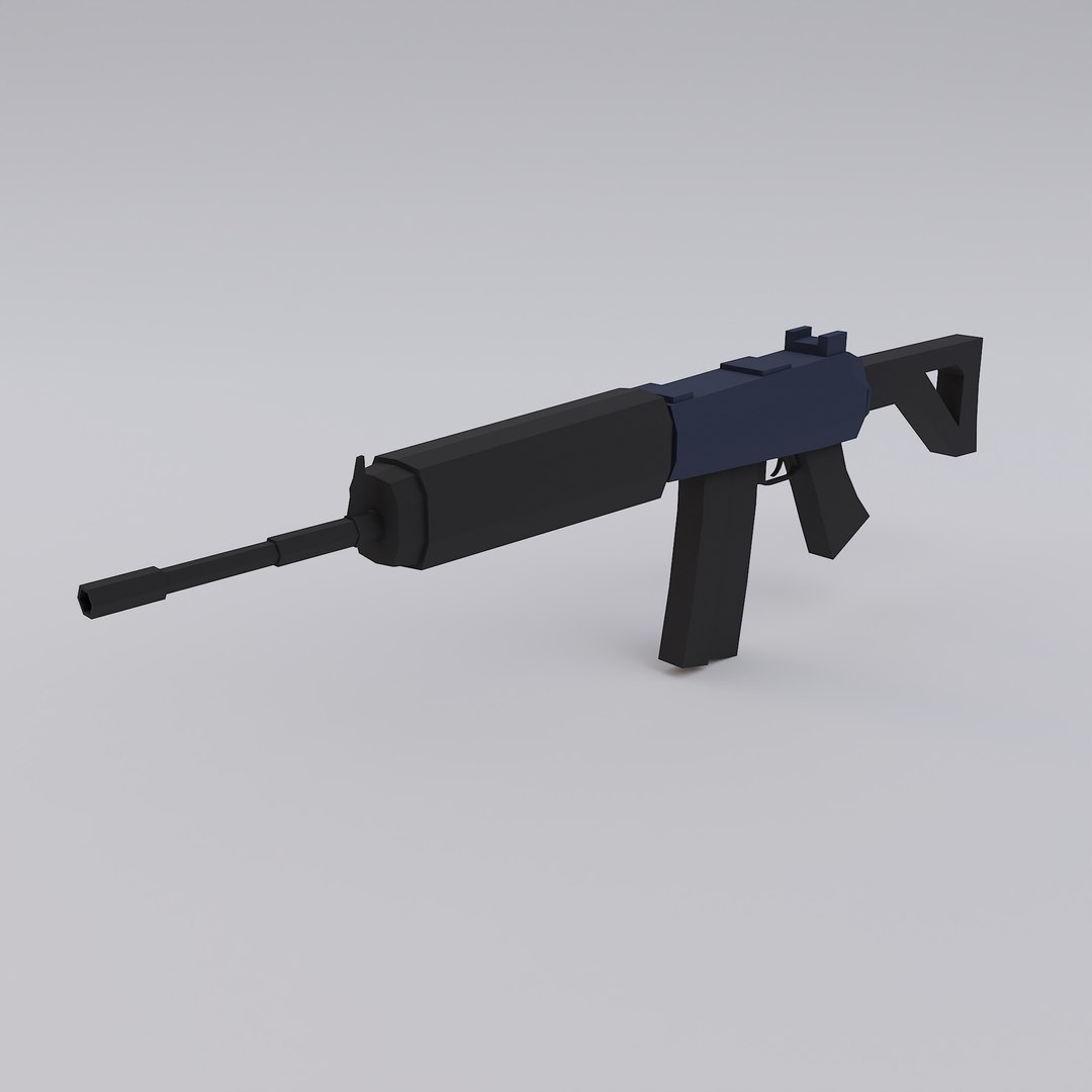Excalibur Assault Rifle Gun 3D Model - TurboSquid 1992892