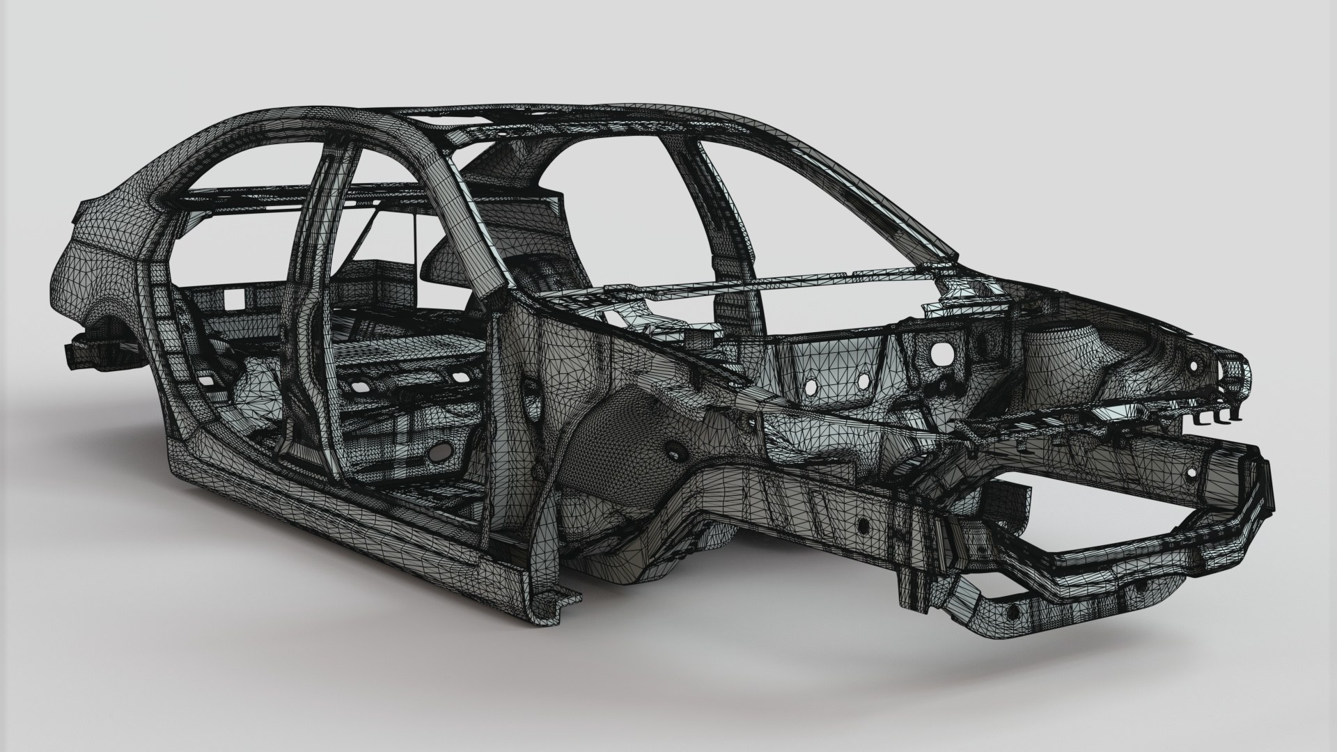 3D Car Frame Model - TurboSquid 1714347