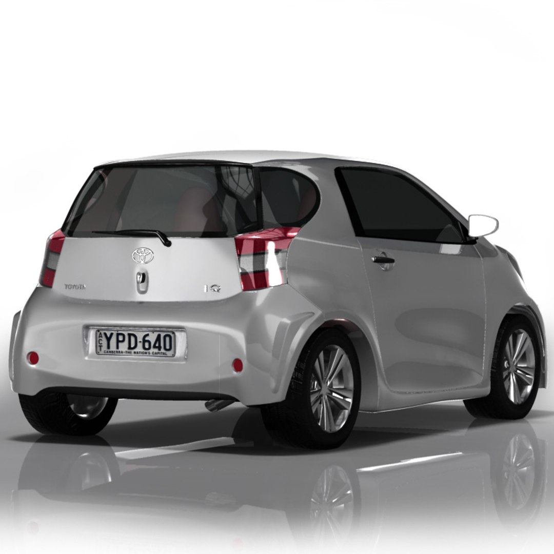 Toyota Iq Mini Car 3d Lwo
