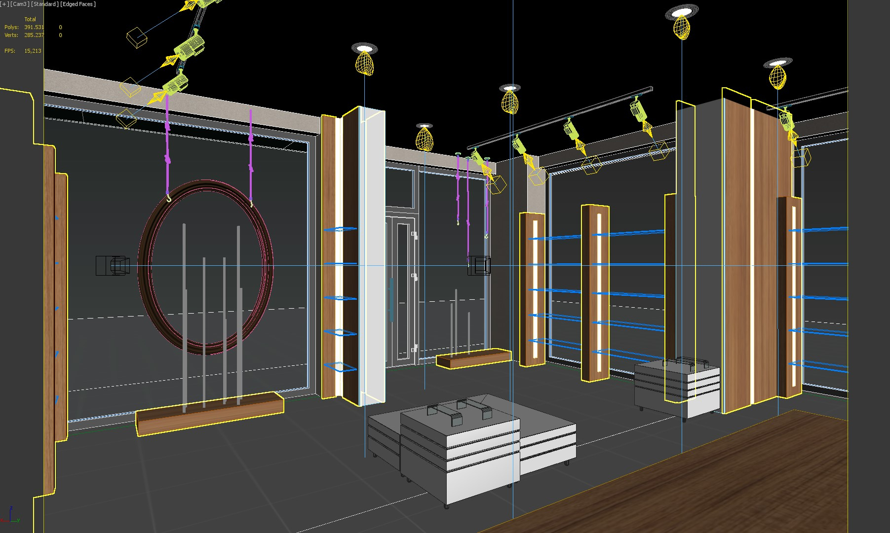 3D shoe store shop model - TurboSquid 1401597