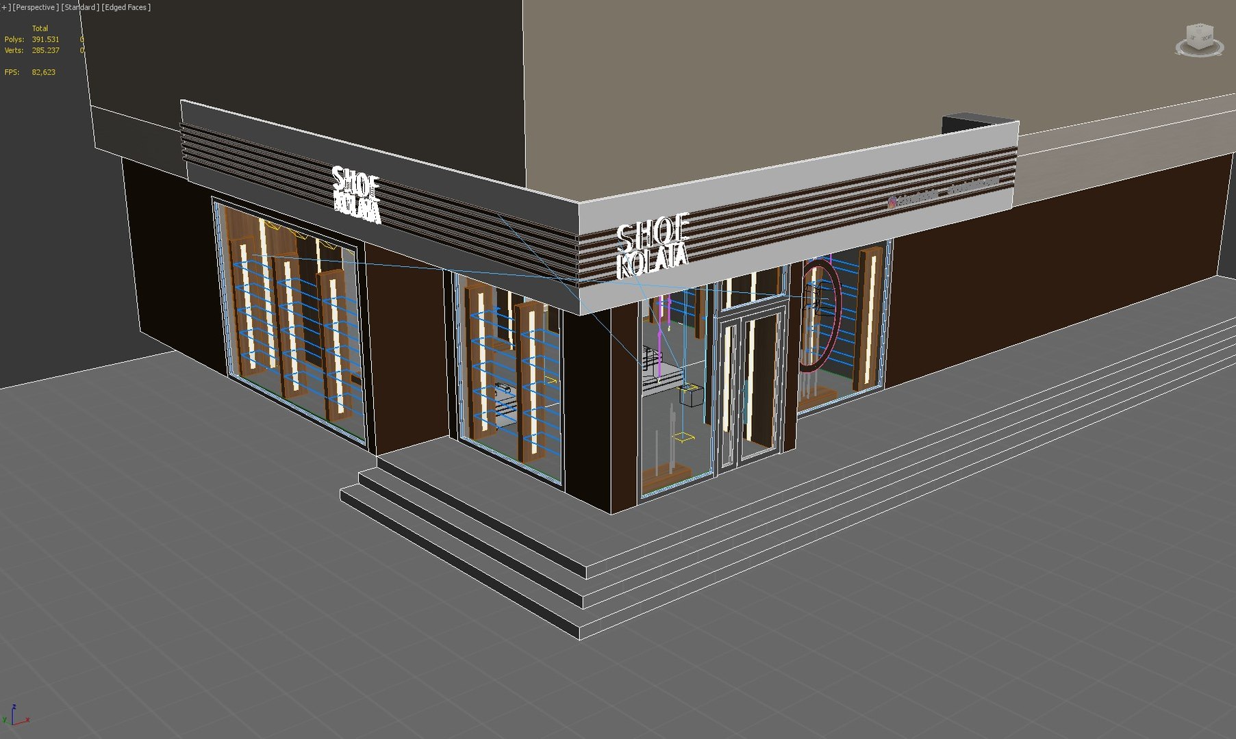 3D Shoe Store Shop Model - TurboSquid 1401597