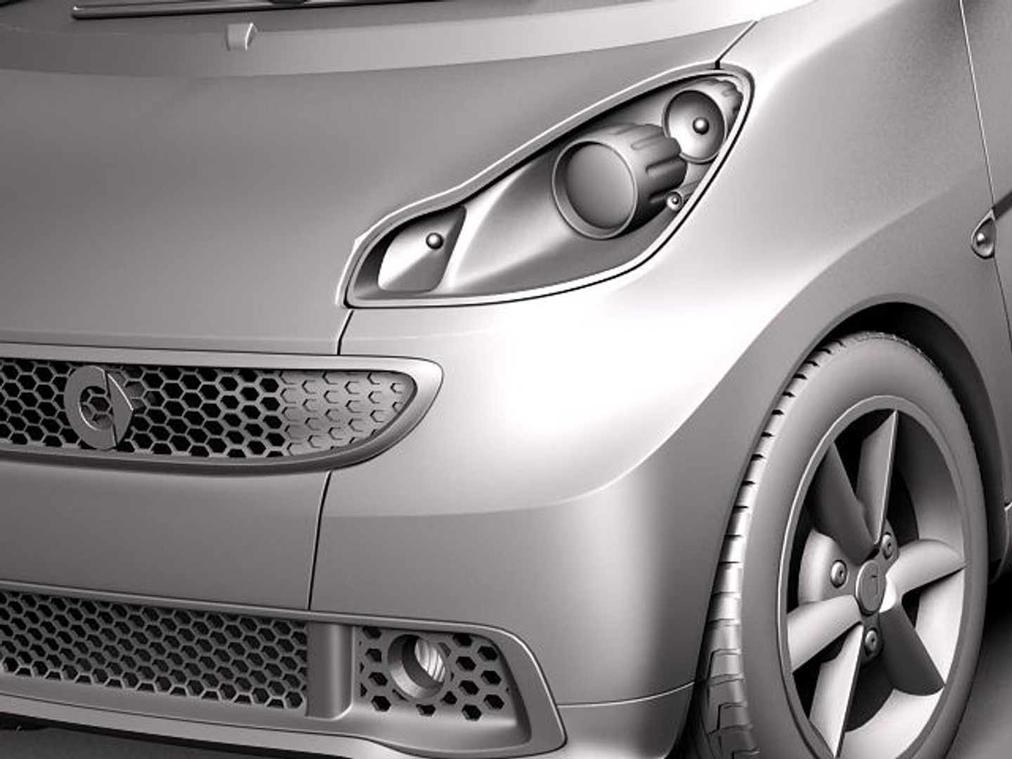 3d smart 42 fortwo 2013 model