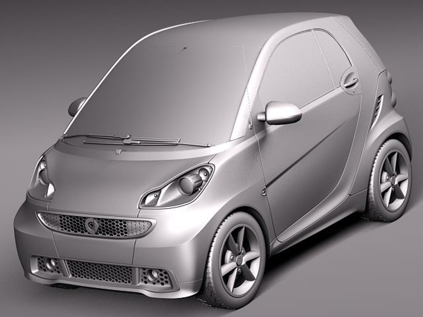 3d smart 42 fortwo 2013 model
