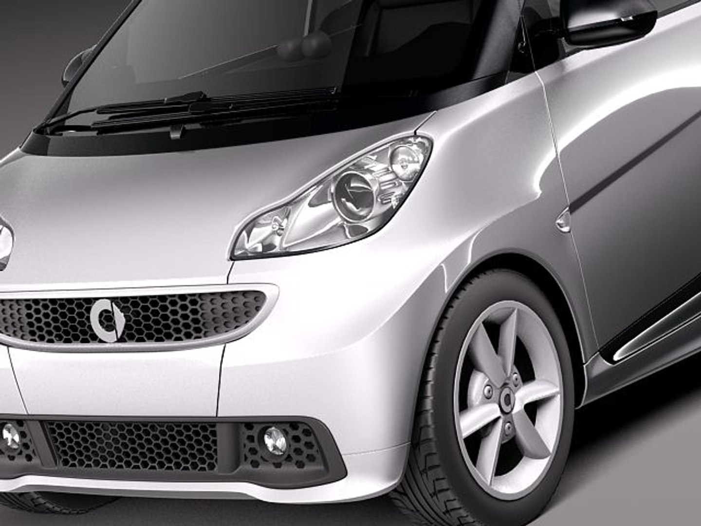 3d smart 42 fortwo 2013 model