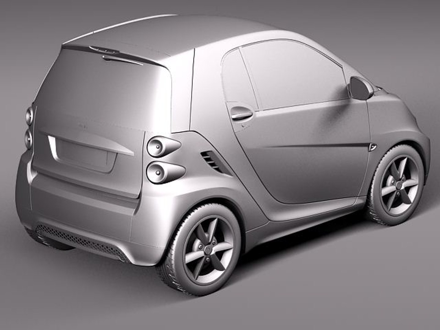 3d smart 42 fortwo 2013 model