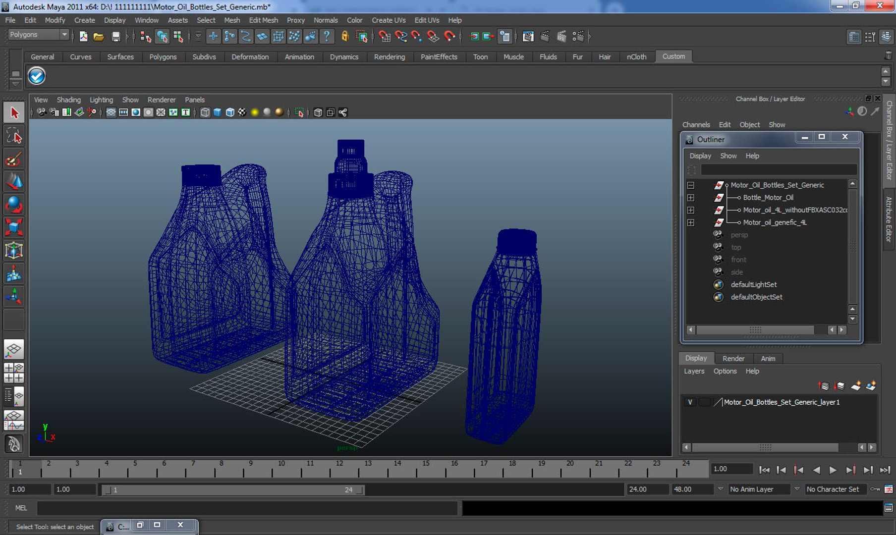 Motor Oil Bottles Set 3D Model - TurboSquid 1365090