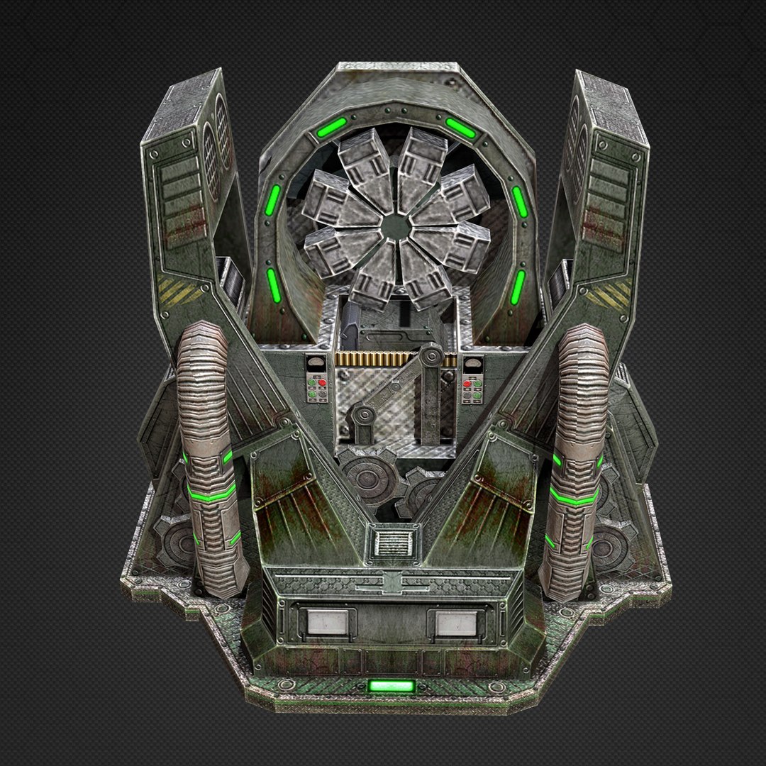 Low-poly Machine 3ds