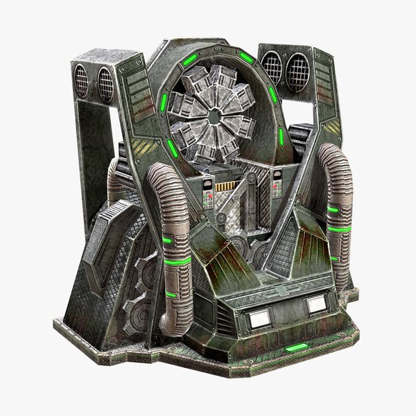 3d sci-fi teleporter