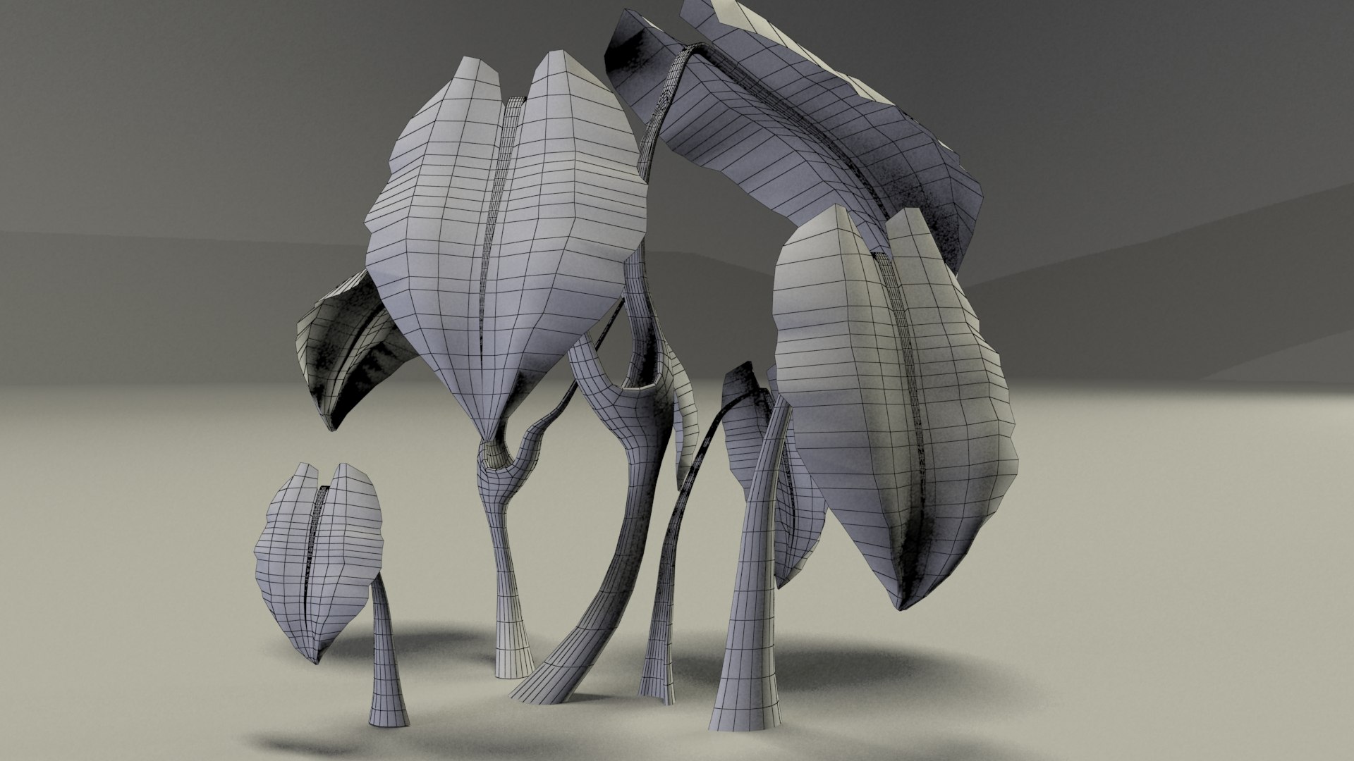 Leaf Stem 3d Model