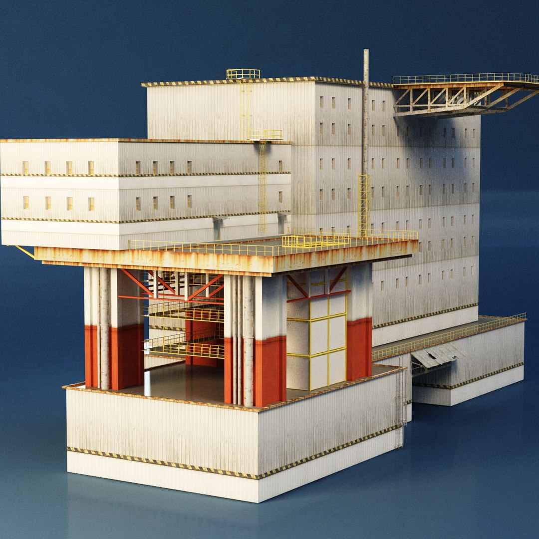 Free old factory 3D model - TurboSquid 1409202