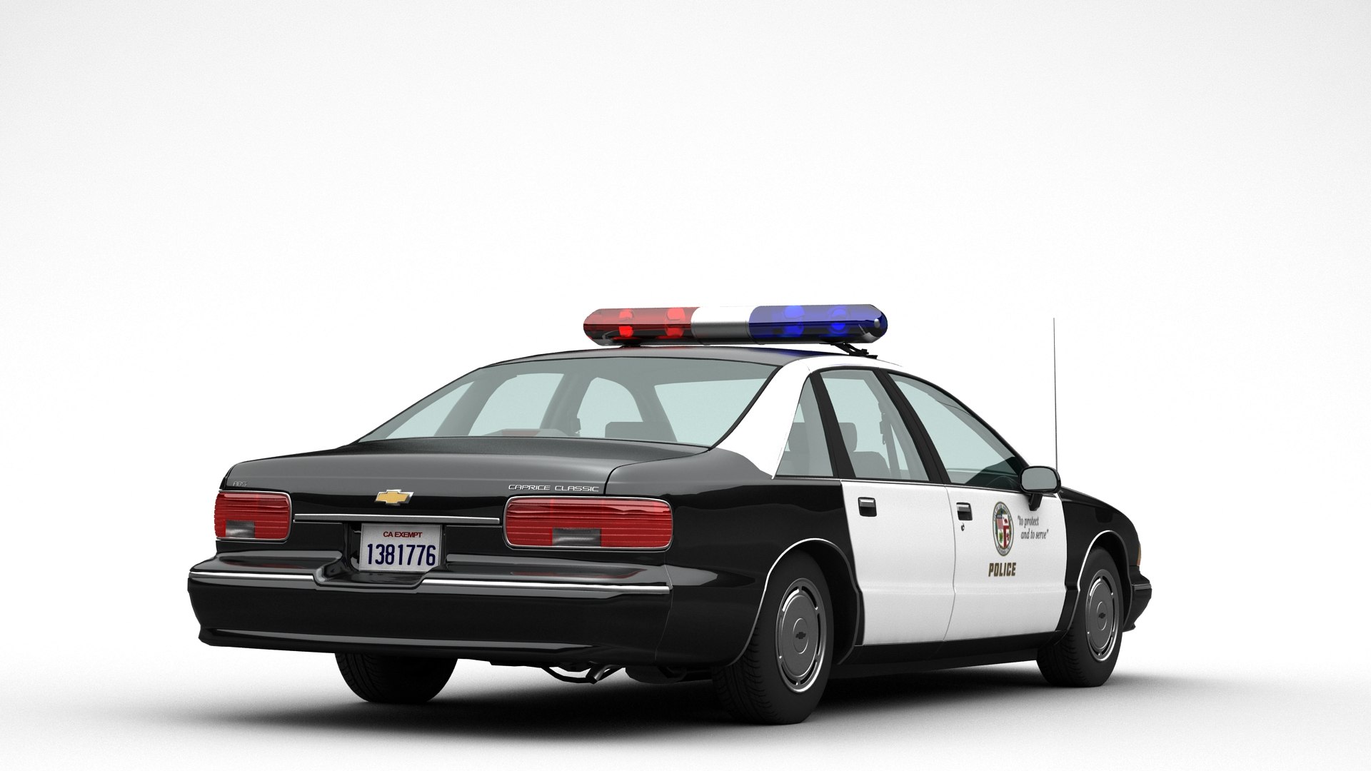 Chevrolet Caprice Classic Police 1994 3D - TurboSquid 2010727