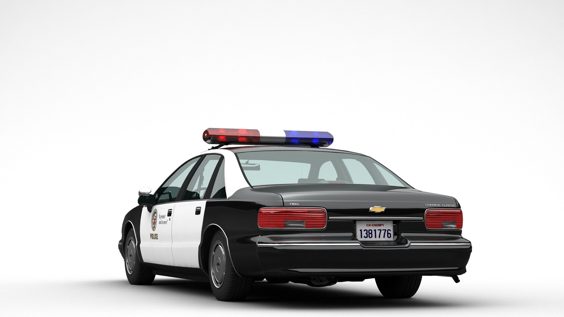 Chevrolet Caprice Classic Police 1994 3D - TurboSquid 2010727