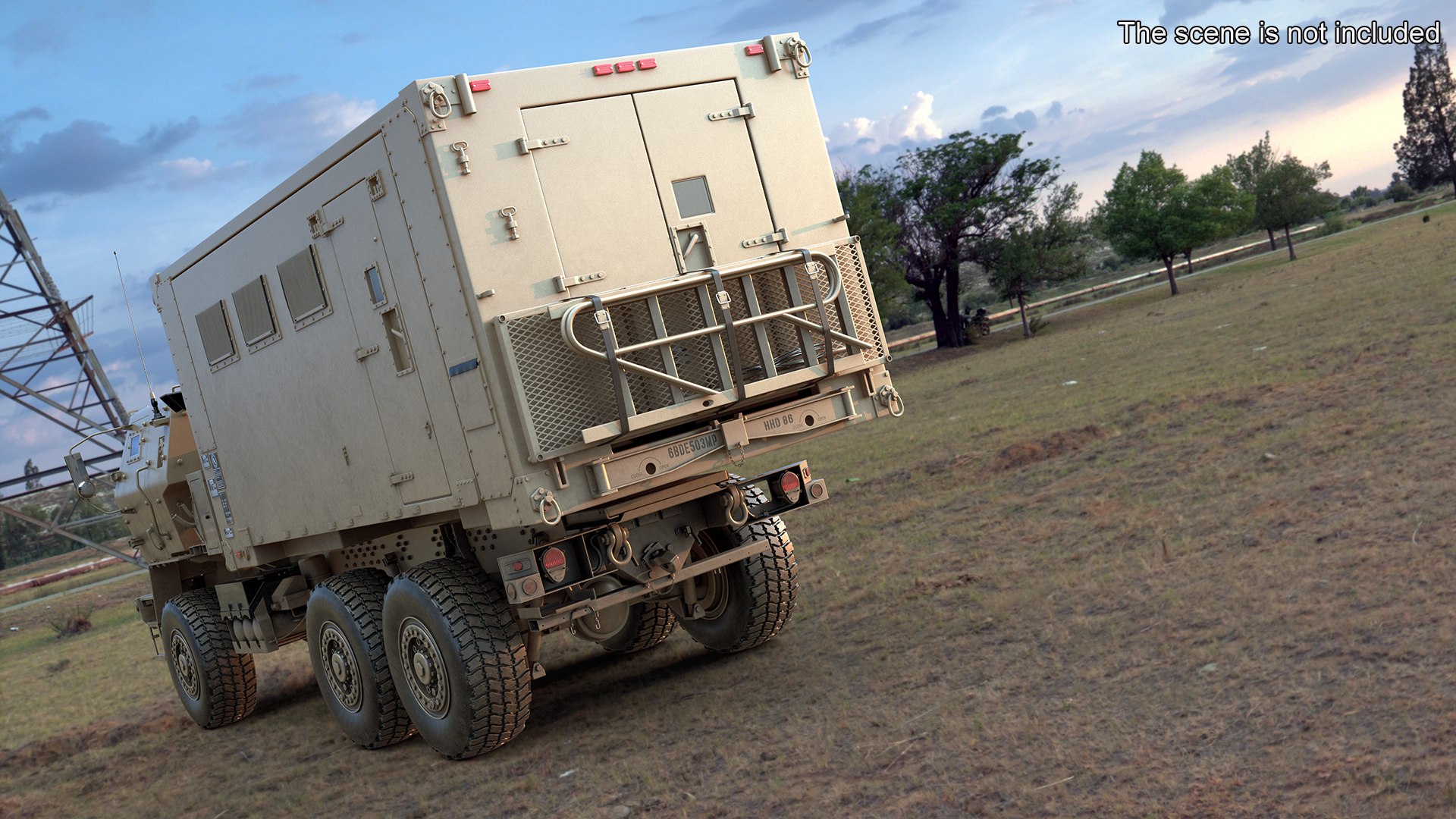 3D Military Mobile Command Center Desert Model - TurboSquid 2389485