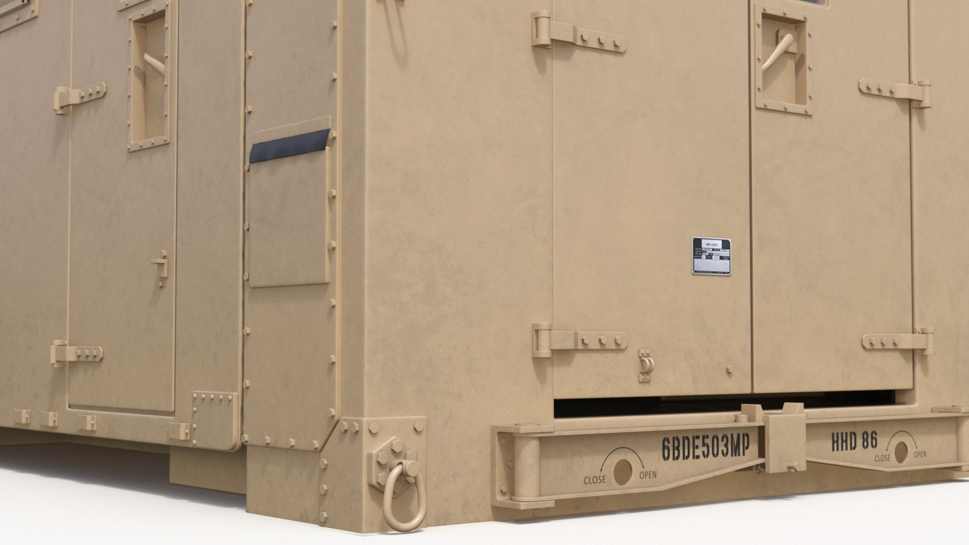 3D Military Mobile Command Center Desert Model - TurboSquid 2389485