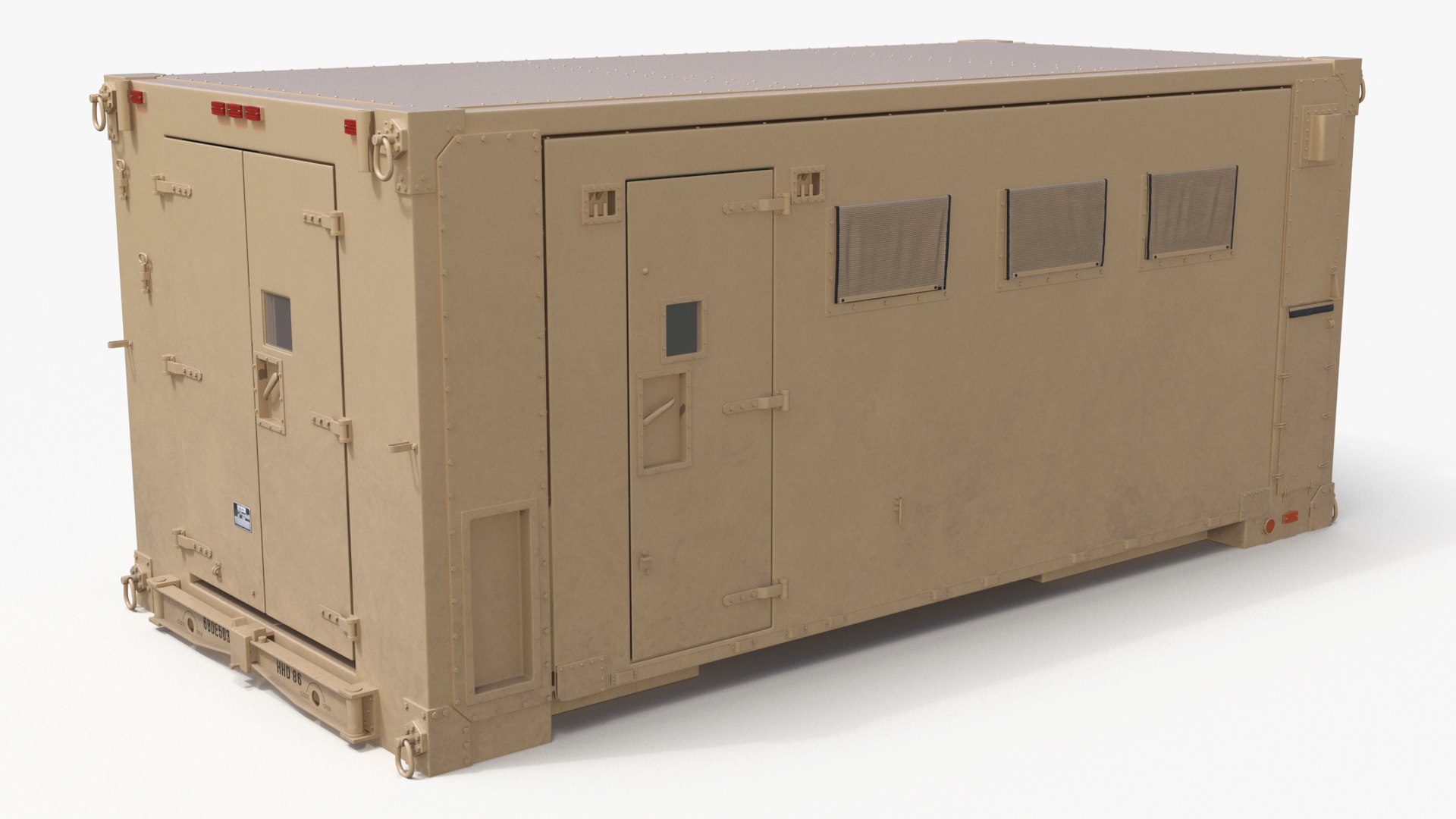 3D Military Mobile Command Center Desert Model - TurboSquid 2389485