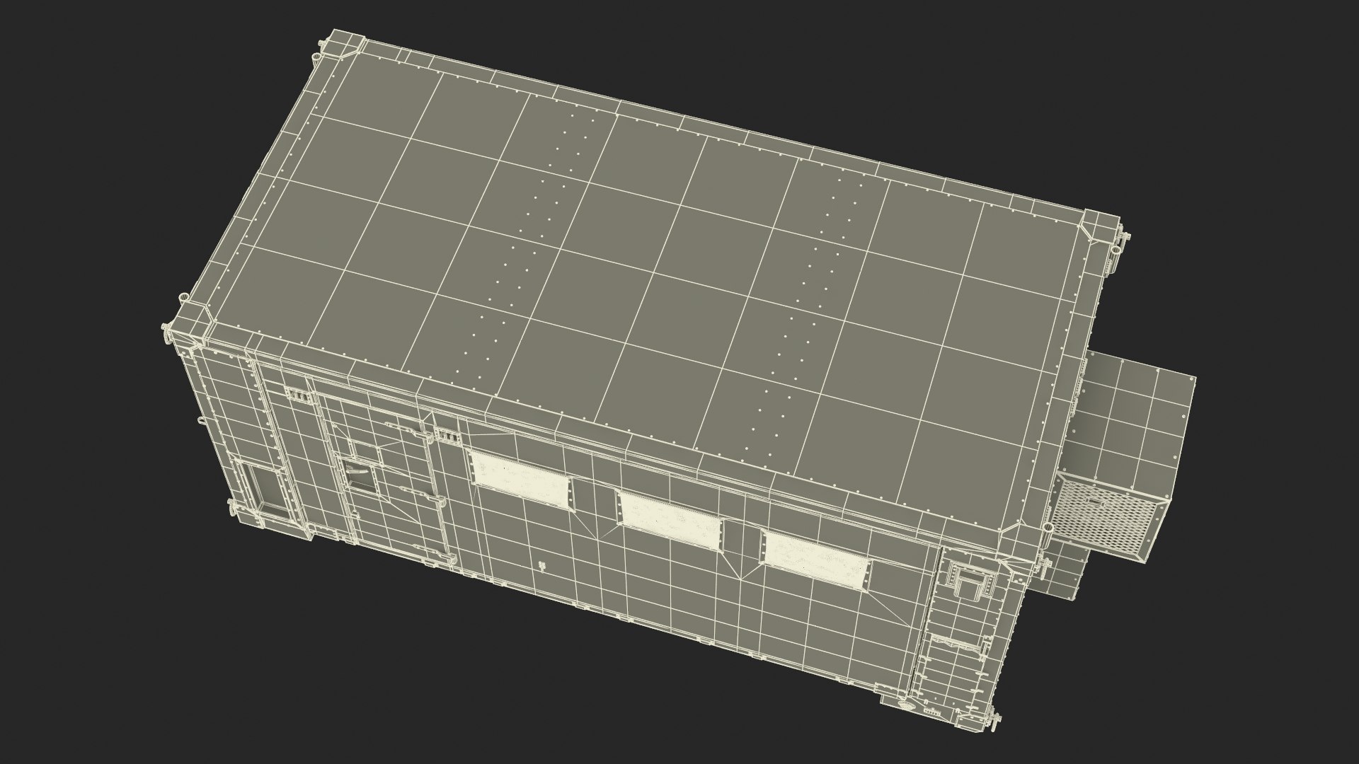 3D Military Mobile Command Center Desert Model - TurboSquid 2389485