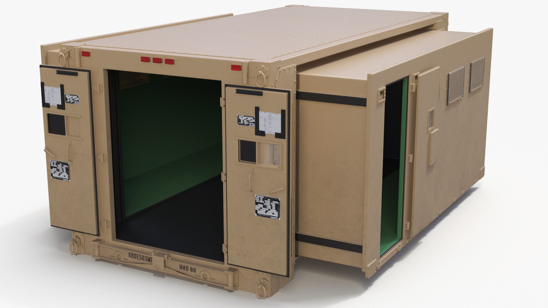 3D Military Mobile Command Center Desert Model - TurboSquid 2389485