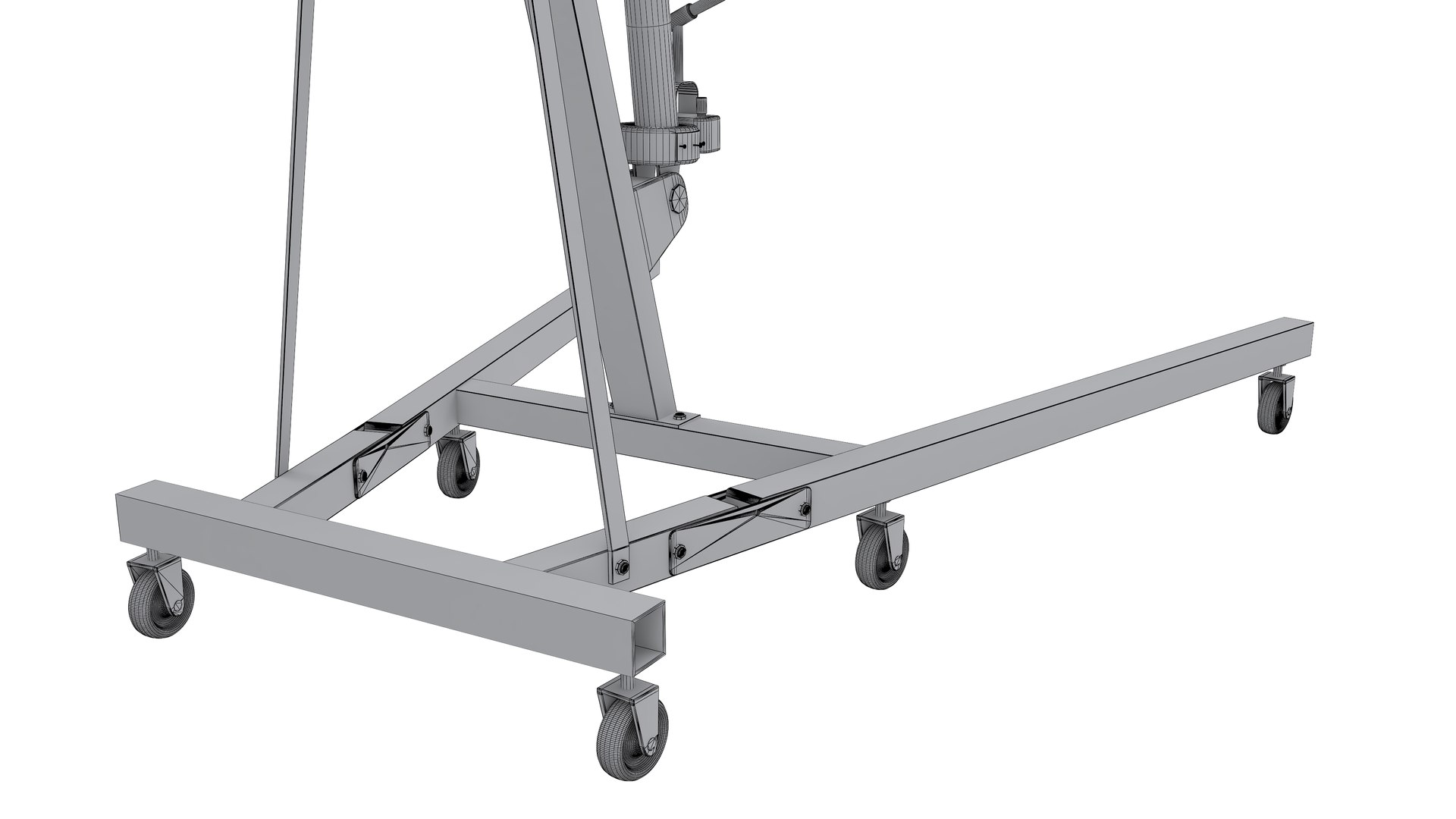 3D Folding Engine Hoist - TurboSquid 2226366