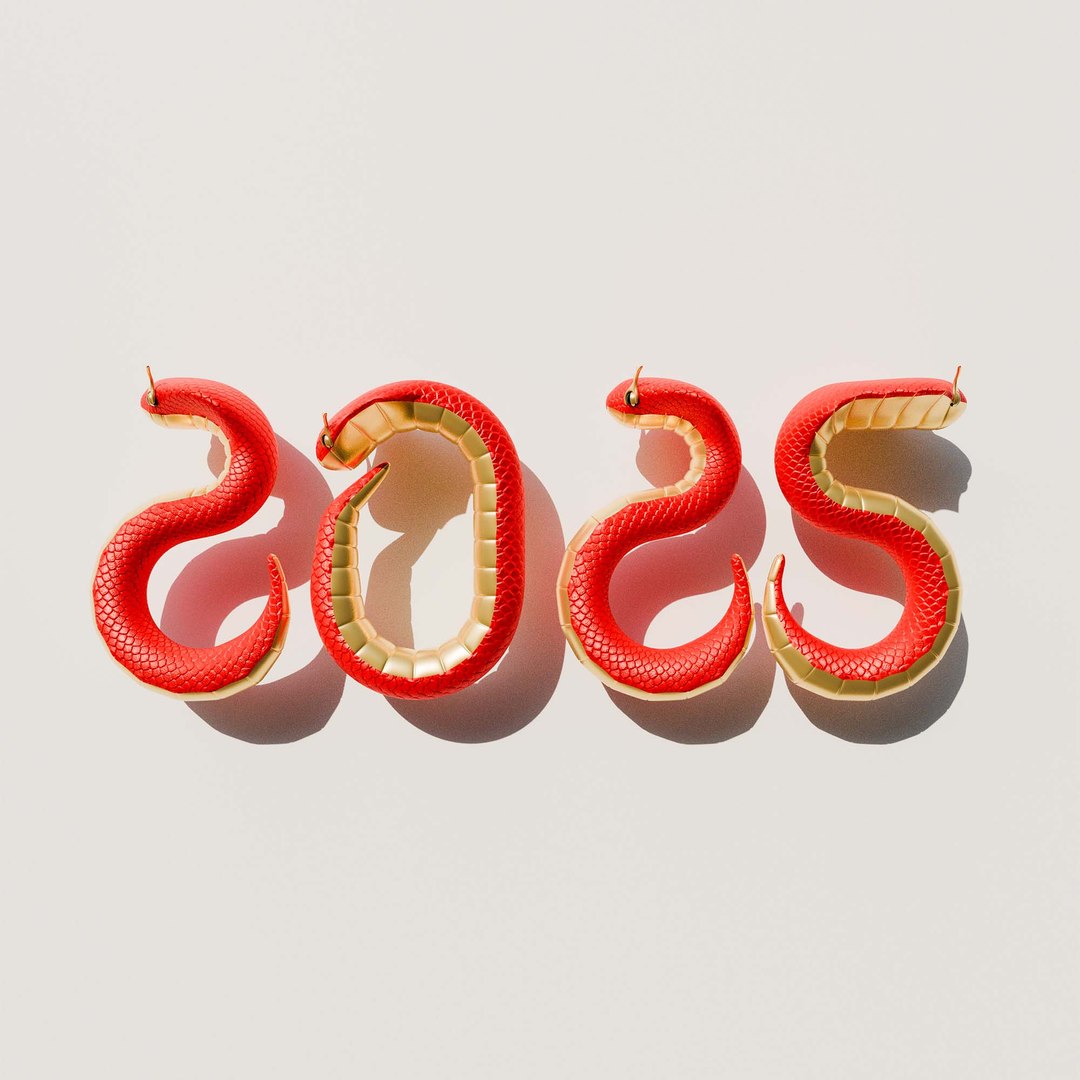 3D Chinese New Year Of Snake Element - TurboSquid 2329247