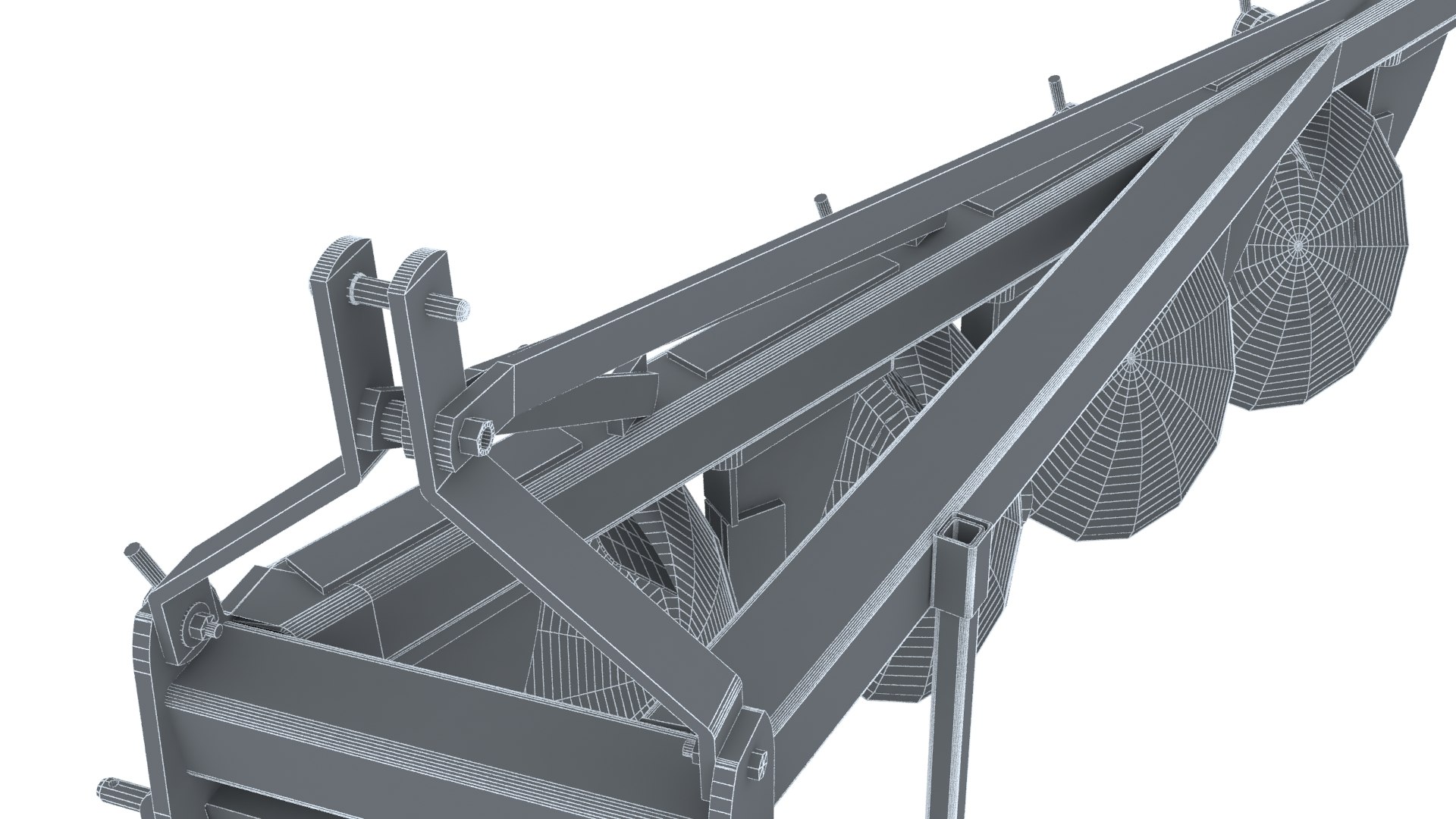 Agricultural Plough Profile Frame 3d Model