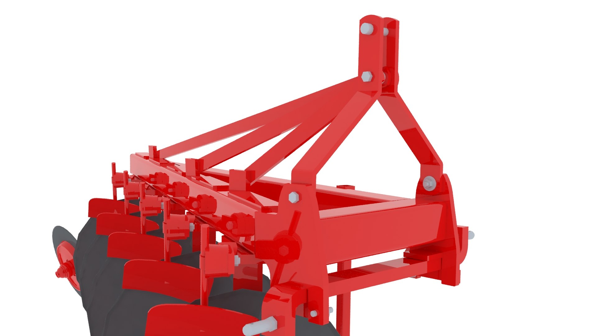 Agricultural Plough Profile Frame 3d Model