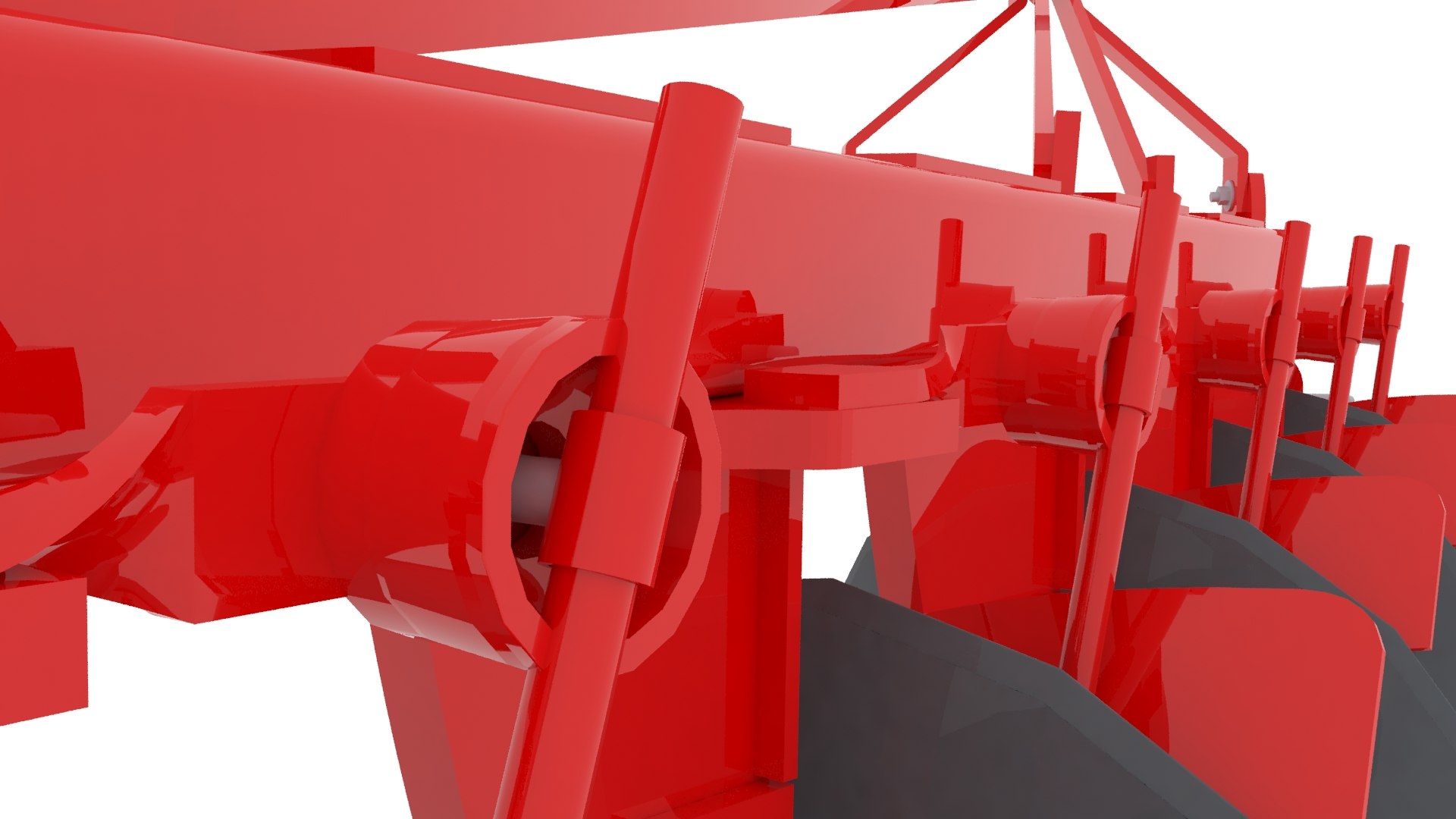 Agricultural Plough Profile Frame 3d Model