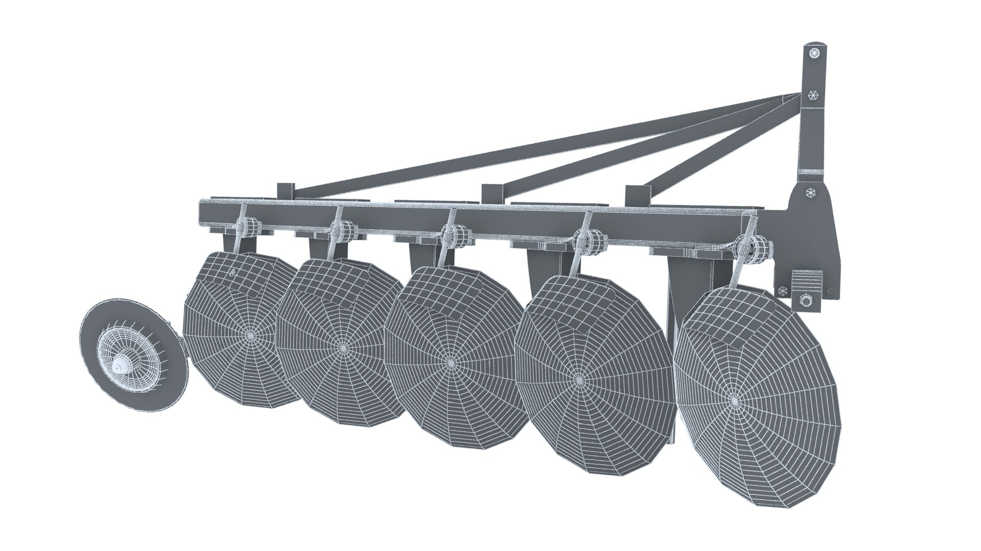 Agricultural Plough Profile Frame 3d Model