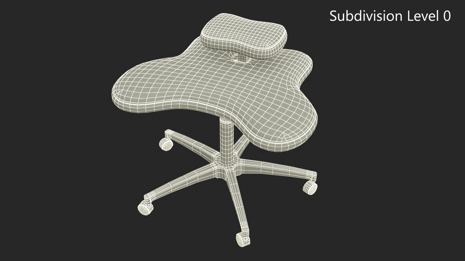 Cross Legged Office Chair With Wheels 3D Model - TurboSquid 2087416