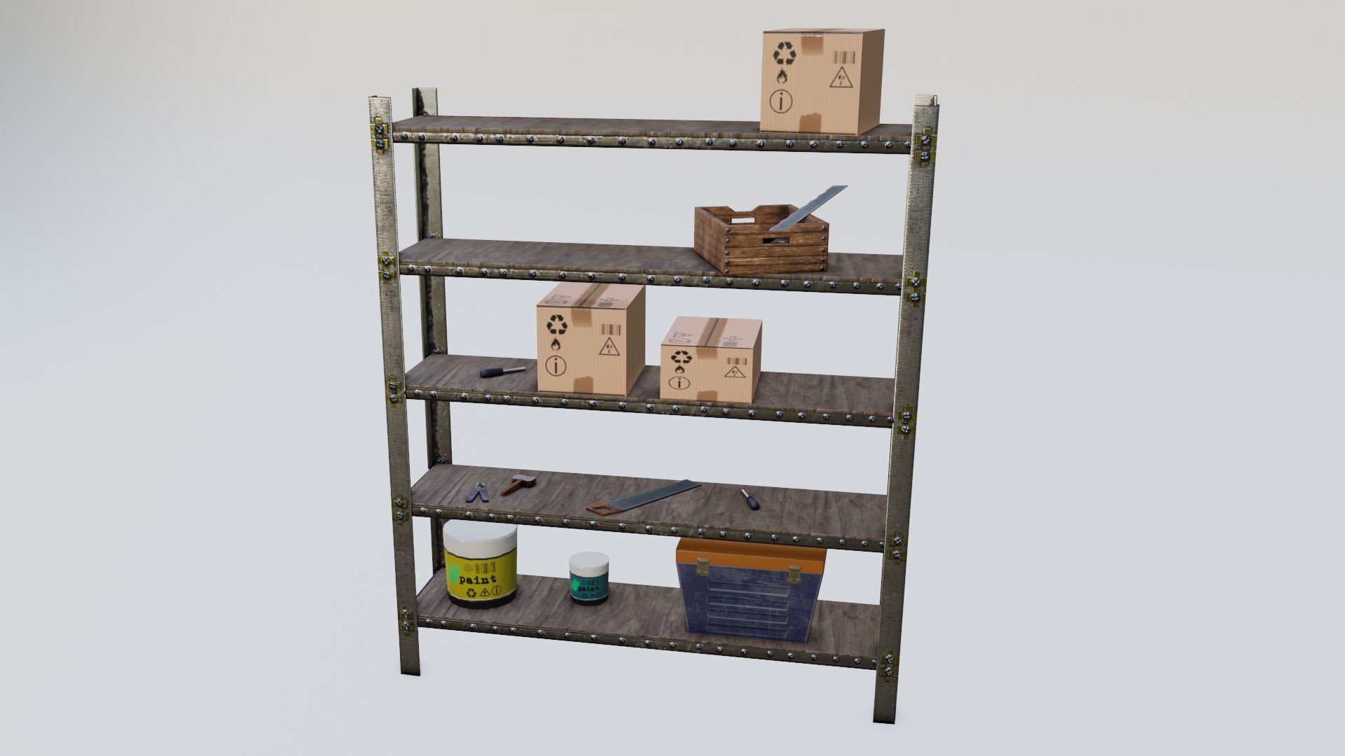 RACK SYSTEM GAME READY 3D - TurboSquid 2045575